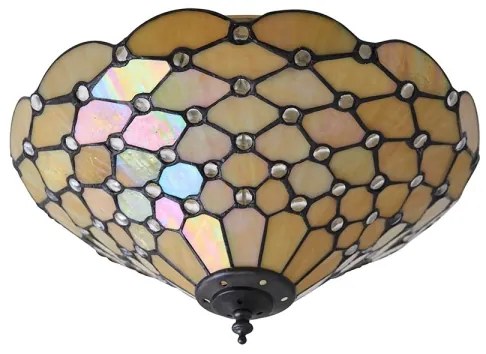Endon 70242 - Stropní svítidlo Tiffany PEARL 2xE27/60W/230V pr. 37 cm