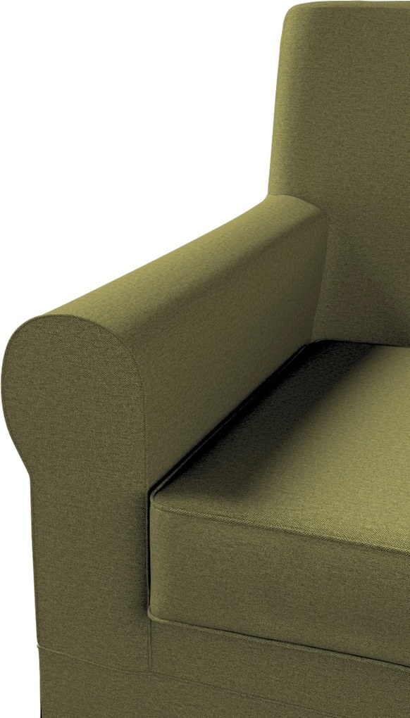 Potah na křeslo IKEA Ektorp Jennylund barva zelená látka pletený vzor