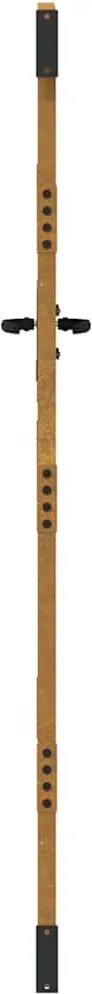 Zahradní branka 85 x 200 cm corten ocel bambusový design 153237