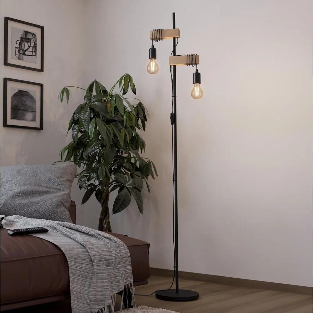 Eglo 183215 - Stojací lampa TOWNSHEND 2xE27/10W/230V