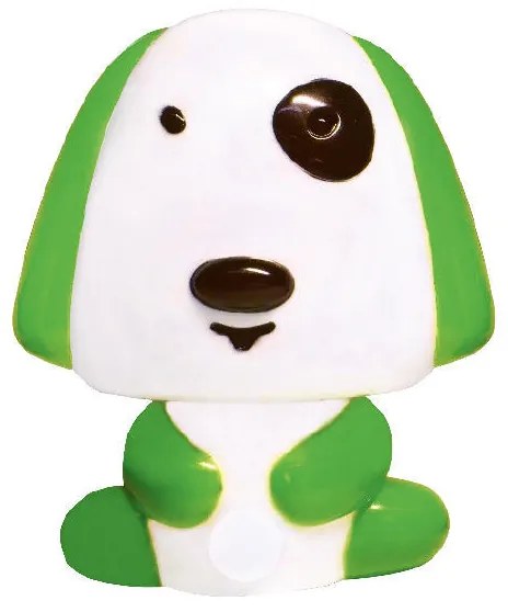 ACA DECOR Dětská noční lampička Puppy zelená