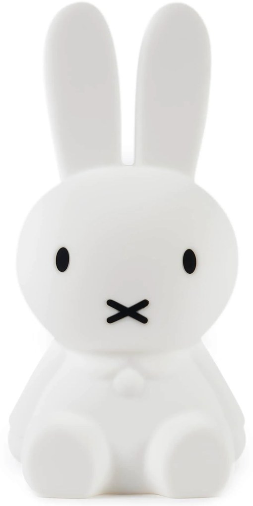 Mr Maria Dětská králičí LED lampa Miffy XL, černá barva, bílá barva, plast