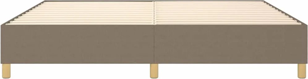 Rám postele s boxspringem taupe 200 x 200 cm textil 3120989
