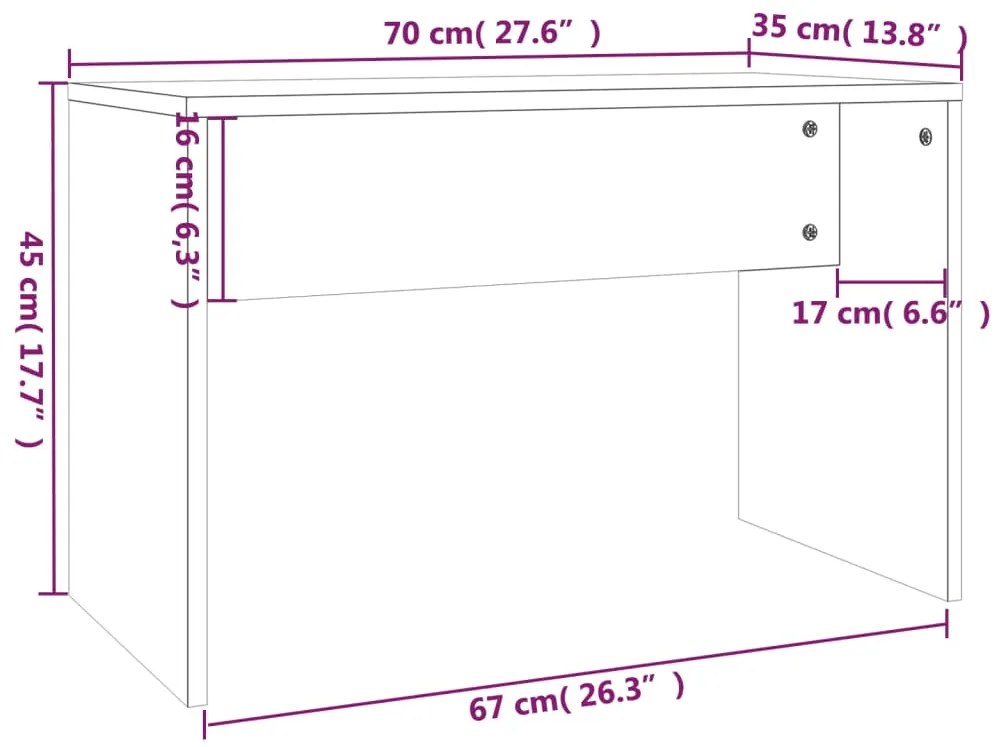 vidaXL Toaletní stolek sada bílý s vysokým leskem 96 x 40 x 142 cm