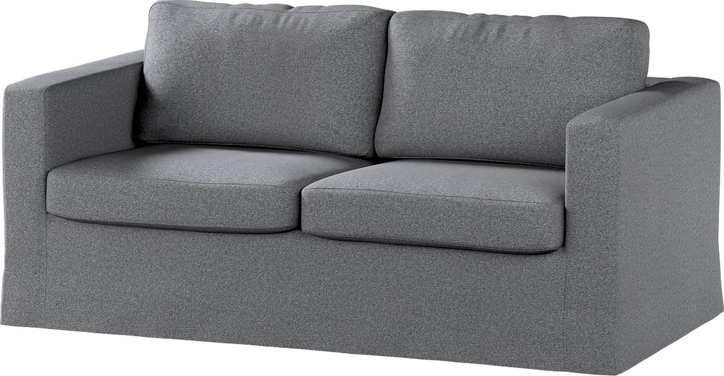 Potah na pohovku IKEA Karlstad 2-místná , nerozkládací, dlouhý barva šedá látka pletený vzor