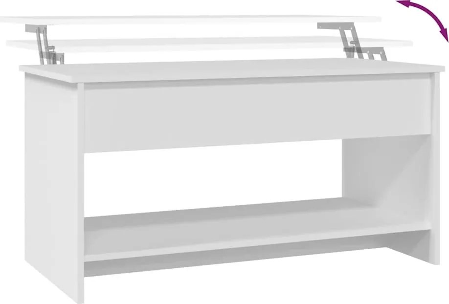 vidaXL Konferenční stolek 102 x 50 x 52,5 cm kompozitní dřevo [809647] Barva: Černá