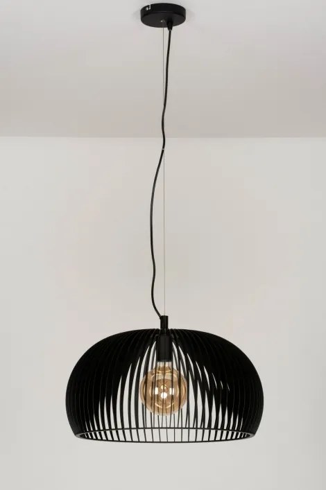 Závěsné designové svítidlo do obýváku Santora Nero Marco