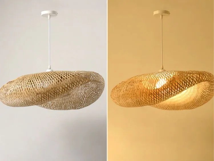 Toolight, závěsné svítidlo Natural 1xE27 APP880-1CP, přírodní, OSW-05240