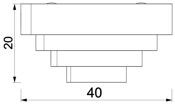 Nástěnné svítidlo RINGS 2xE27/15W/230V šedá