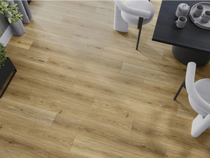 Mexen Sanford vzorek SPC vinylových panelů 6,5 mm, podložka IXPE 1,5 mm, 4 V-drážka, Dub - F1059-S