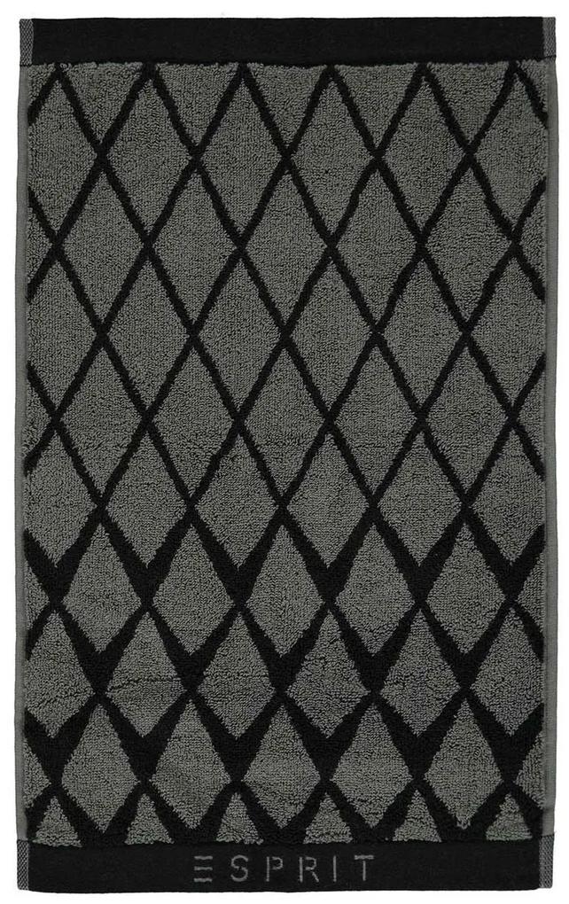 Luxusní froté ručník, koupací ručník, černá barva Esprit - 30x50