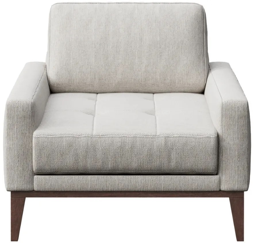 Světle šedé látkové křeslo MESONICA Musso Tufted