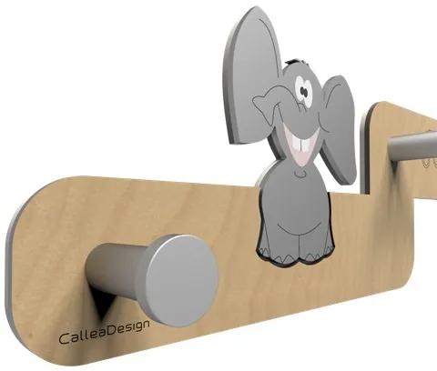 Dětský designový nástěnný věšák CalleaDesign slon 55cm