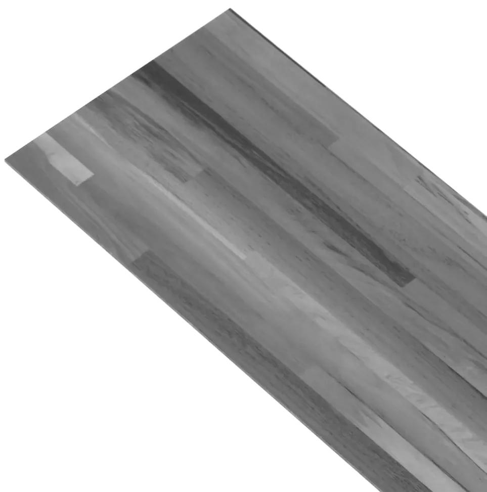Podlahová krytina PVC 5,02 m² 2 mm samolepicí pruhovaná šedá,  146560