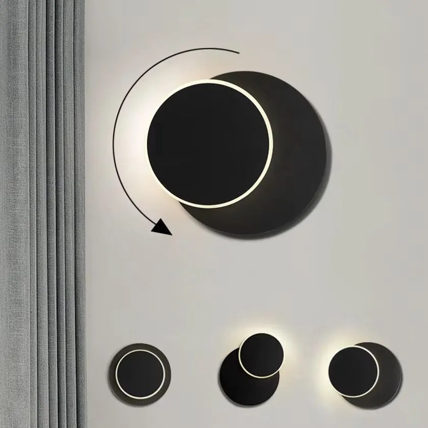 Toolight Moderní nástěnné LED osvětlení D26 LHJ082-W černé