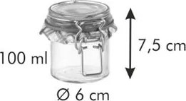 TESCOMA Zavařovací sklenice s klipem DELLA CASA 100 ml