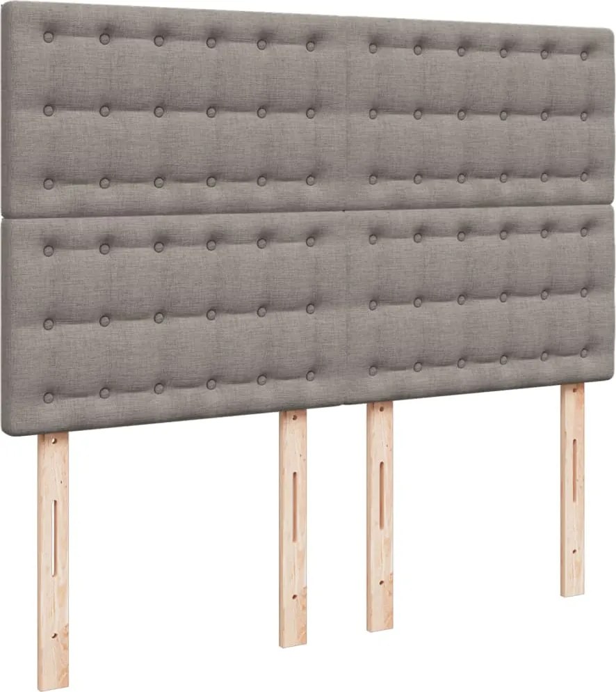 Box spring postel s matrací taupe 140x200 cm textil 3292829