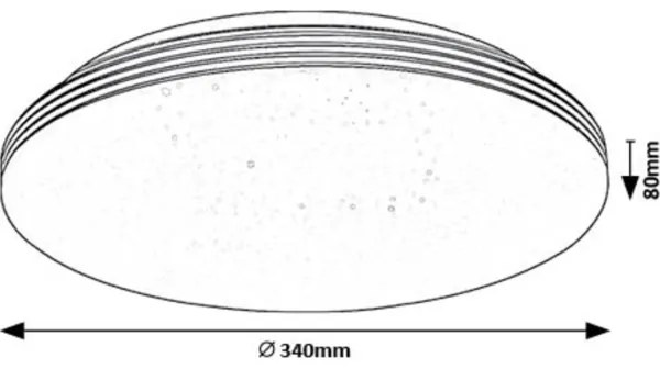 Rabalux 71179 - LED Stropní svítidlo OSCAR LED/18W/230V 4000K pr. 34 cm