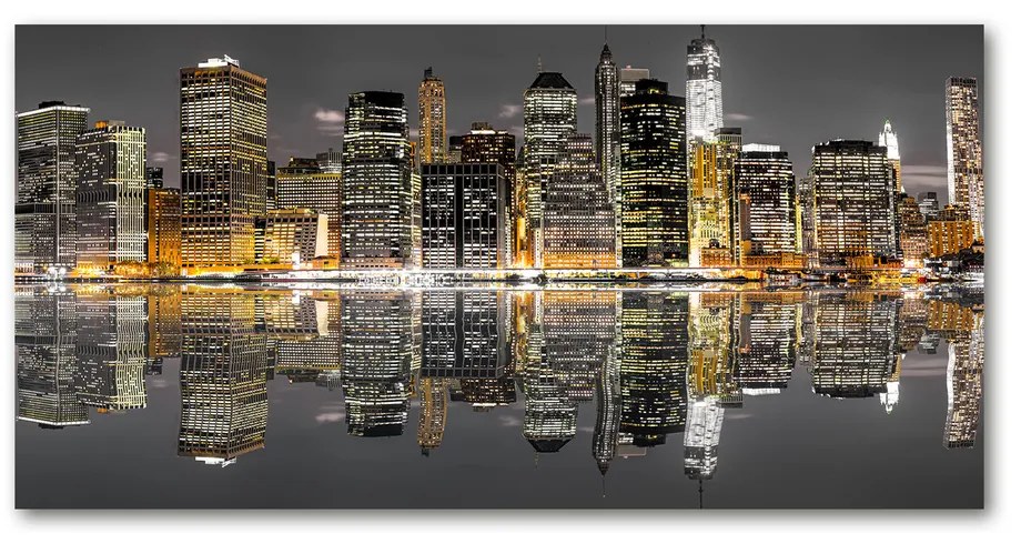 Wallmuralia Foto obraz akrylový New York noc 140x70 cm