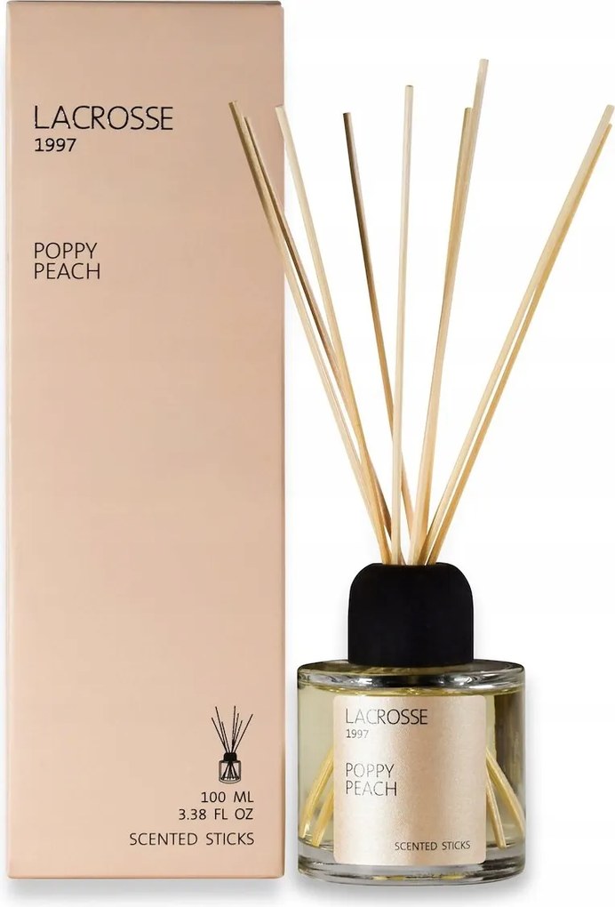 Lacrosse Classic Difuzér s vůní a tyčinkami 100 ml Poppy Peach