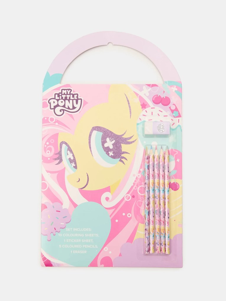 Sinsay - Sada na vybarvování se samolepkami 17 pack My Little Pony - růžová