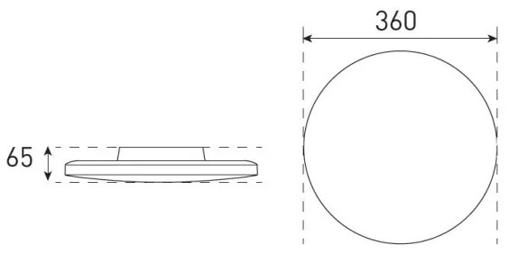 LED Stmívatelné stropní svítidlo VARIO NOVA LED/13/18W/230V pr. 36 cm IP44 bílá