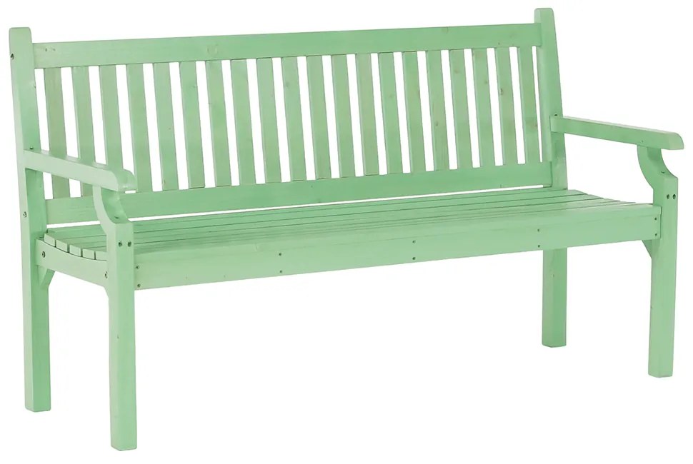 Dřevěná zahradní lavička KOLNA 150 cm, barva neo mint