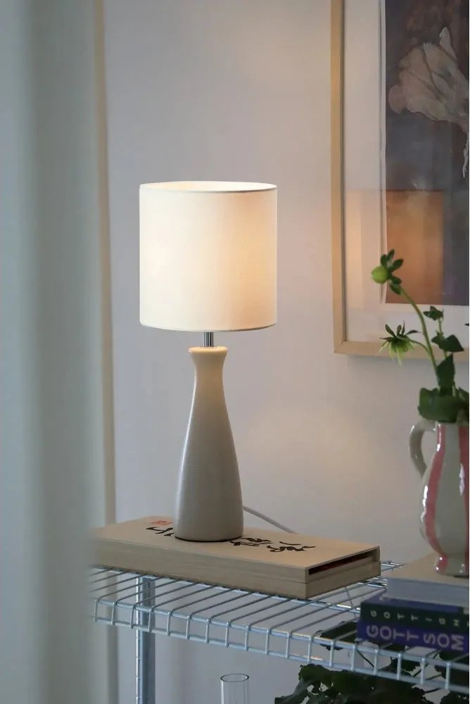 Krémová stolní lampa s textilním stínidlem (výška 42 cm) Birillo – Markslöjd