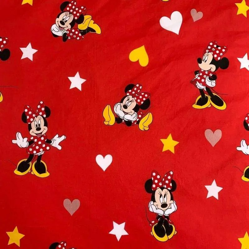 JERRY FABRICS Povlečení Minnie Red heart Bavlna, 140/200, 70/90 cm