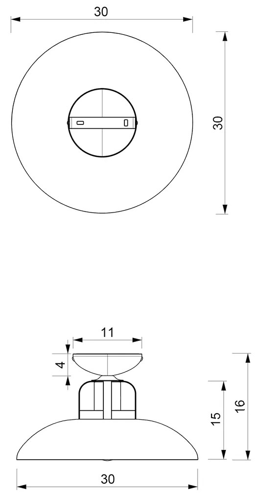 Stropní svítidlo Felix, 1x zlaté/černé kovové stínítko, b/g