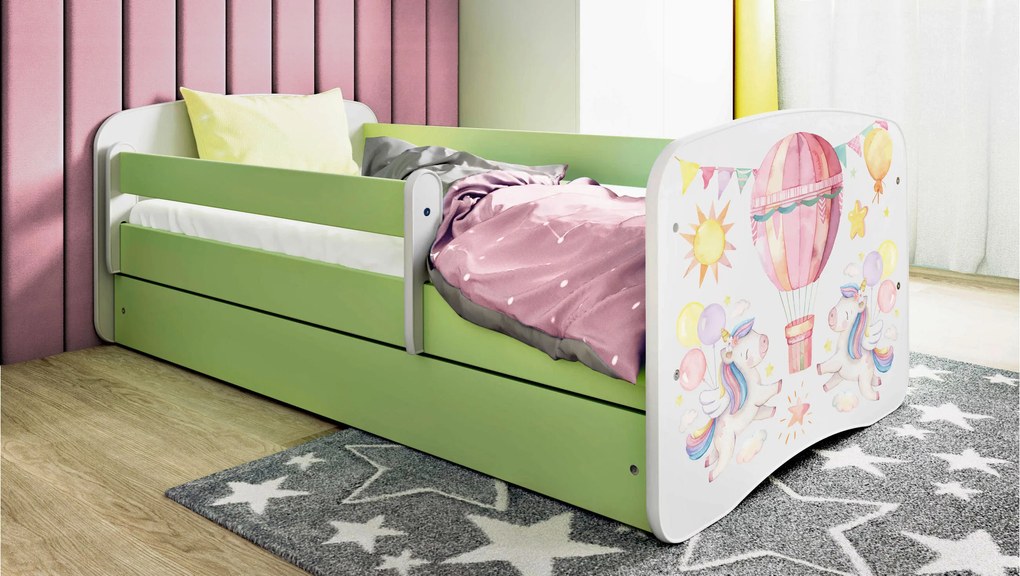 XXXLutz POSTEL PRO DĚTI A MLÁDEŽ 80/160 cm, zelená, bílá MID.YOU - Dětské pokoje sestavy - 00214200021Y
