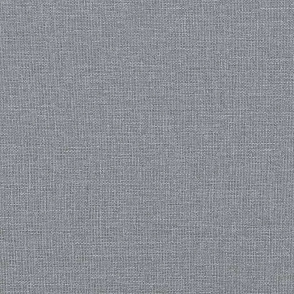 3místná pohovka s podnožkou světle šedá 180 cm textil 3201135