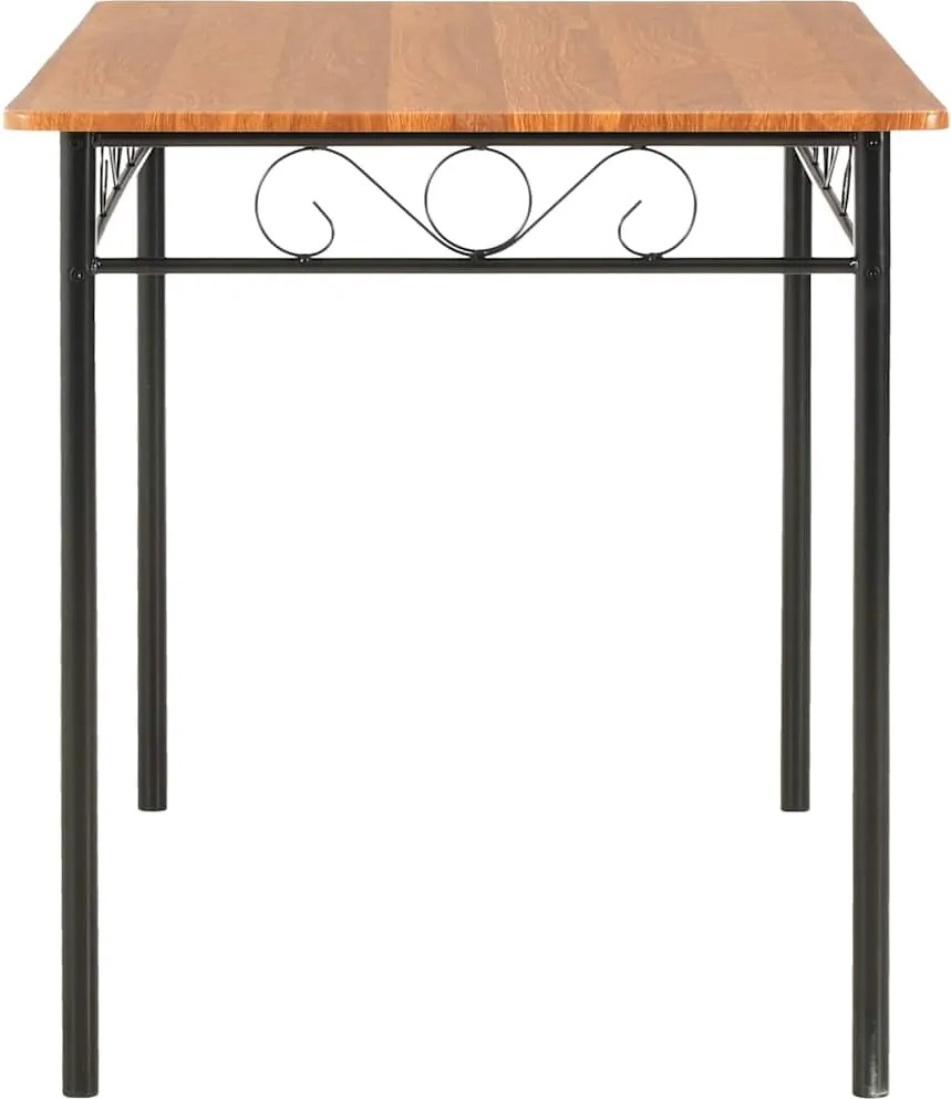 Jídelní stůl hnědý 120 x 70 x 75 cm MDF 281402