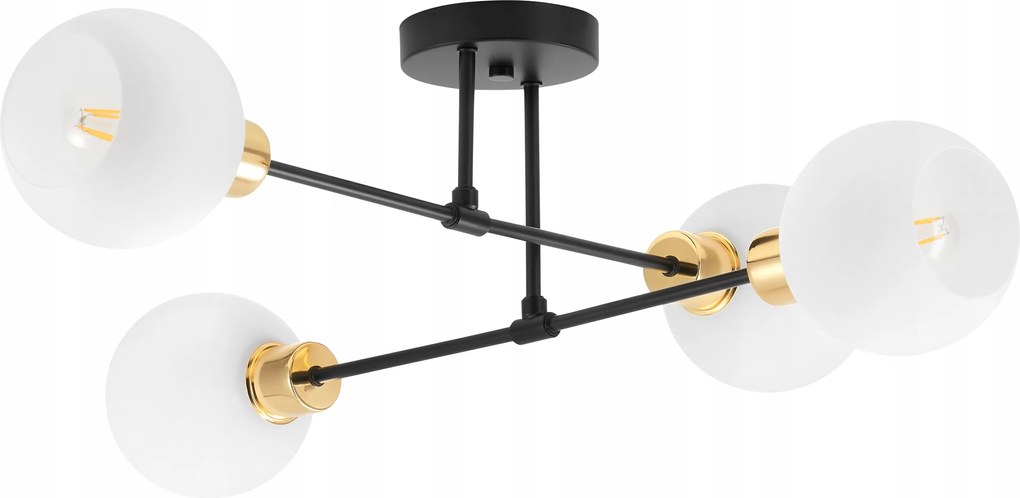 Závěsná Led stropní lampa Stropní Svítidlo Loft Bílé koule E27 do obývacího pokoje