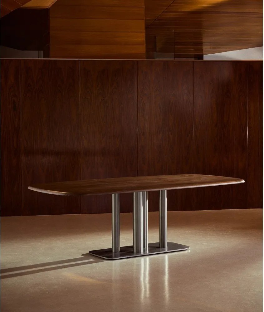 Jídelní stůl v dekoru ořechu 110x220 cm Melvar – Kave Home