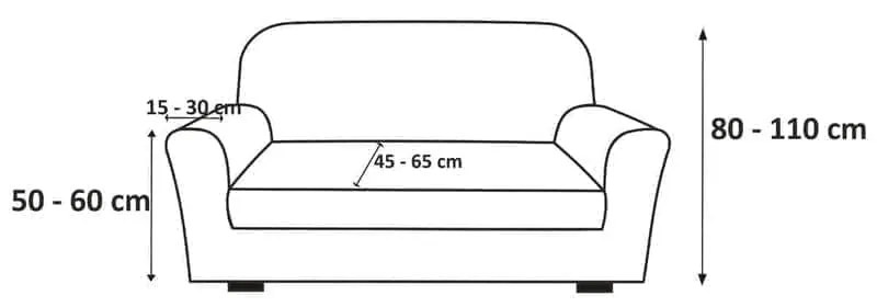 DekorTextil Potah na sedací soupravu multielastický Cagliari - šedý ROZMĚR: čtyřkřeslo š. 220 - 260 cm