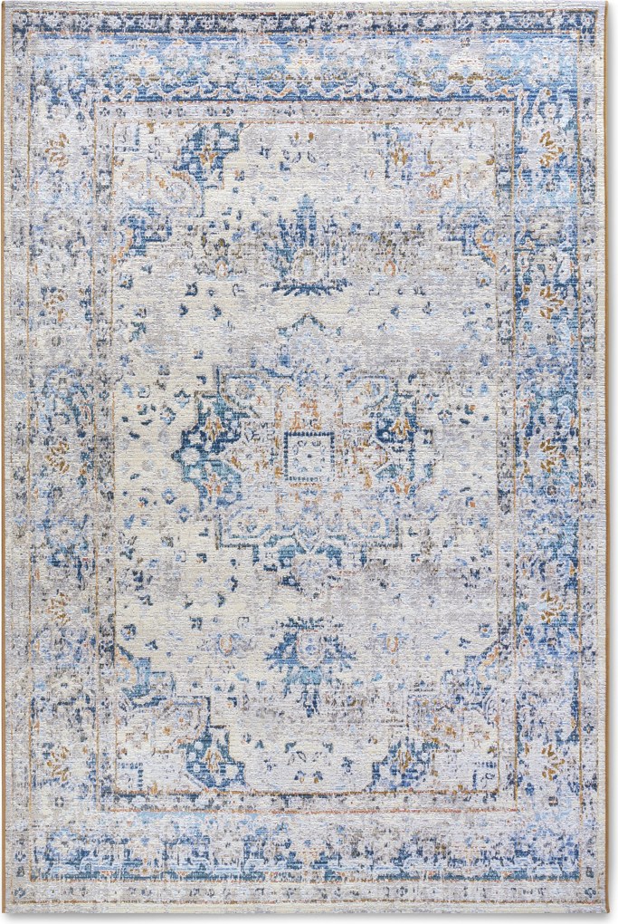 Villeroy & Boch Kusový koberec 106064 Cream, Blue – na ven i na doma, 200x285, modrá, chodba / předsíň