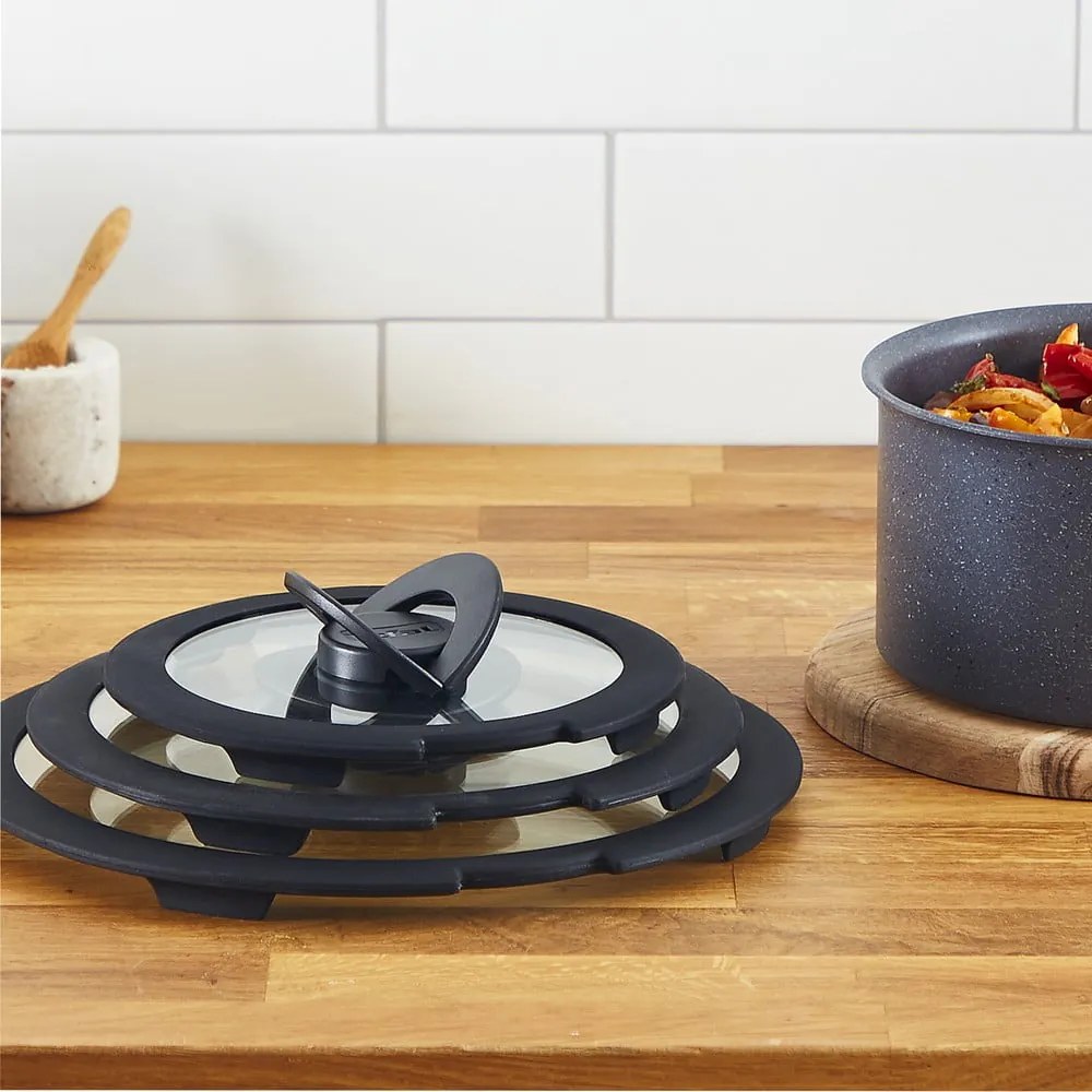 Skleněné pokličky v sadě 3 ks Ingenio L9849053 – Tefal