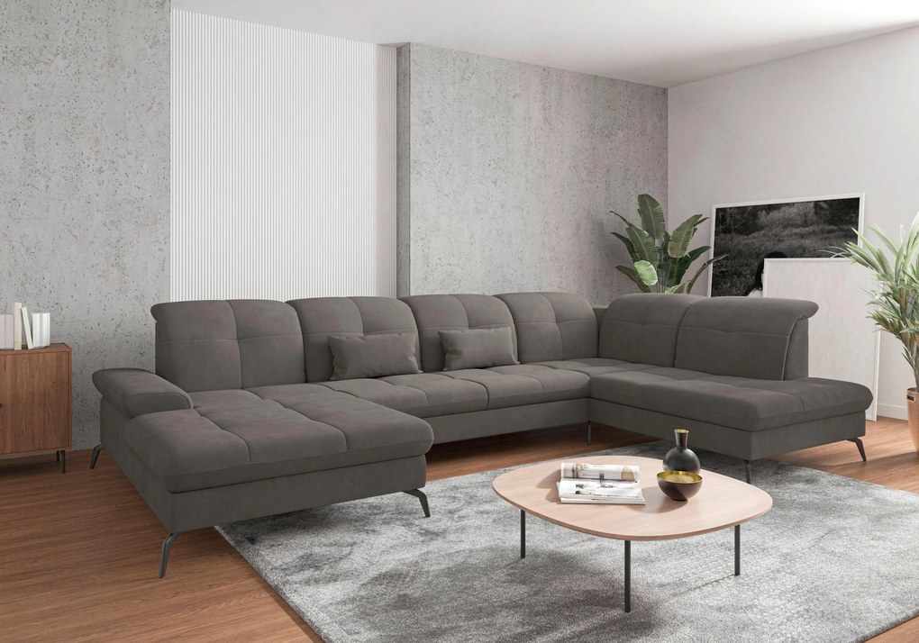 XXXLutz SEDACÍ SOUPRAVA, textil, barvy grafitu Sit & More - Sedací soupravy - 000144009059