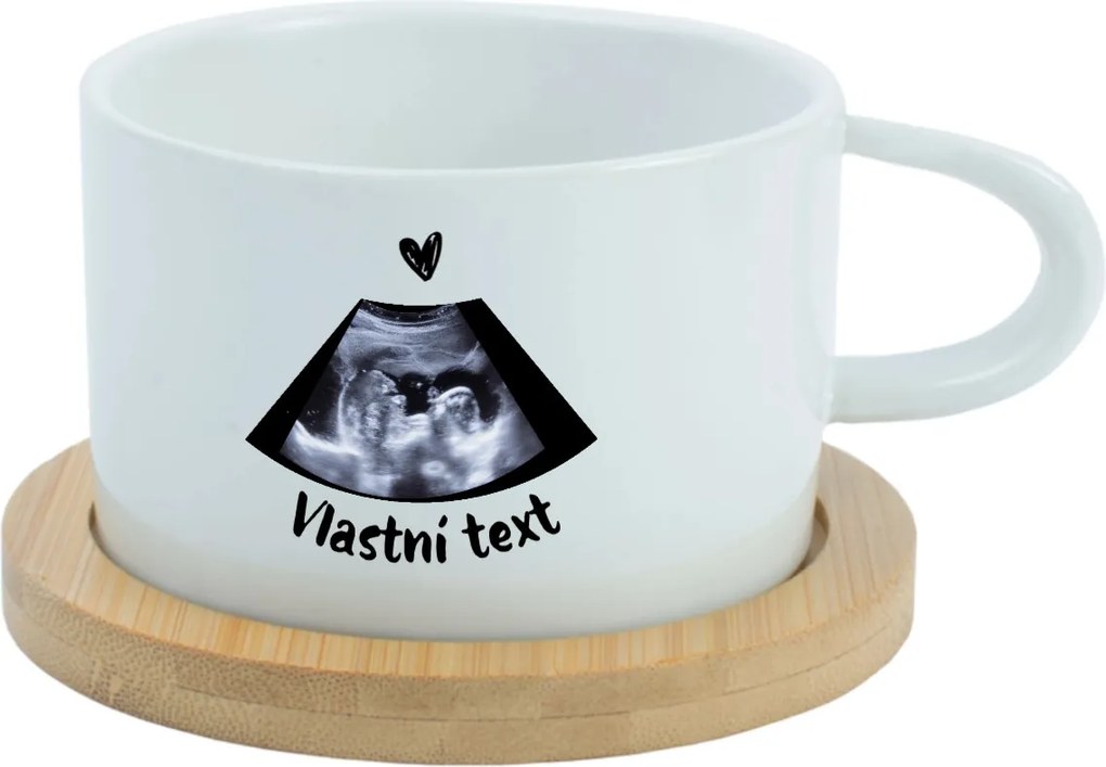 Personalizovaný keramický hrníček "MAKRONKA" s ultrazvukem