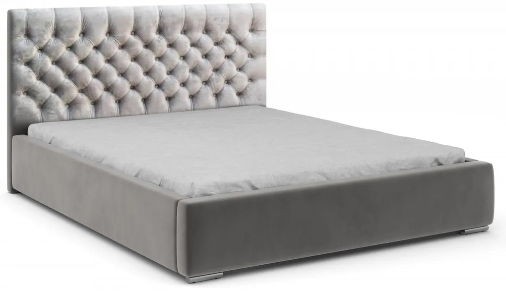 Postel MODEL 03 120x200 šedá - MAGIC VELVET 2240