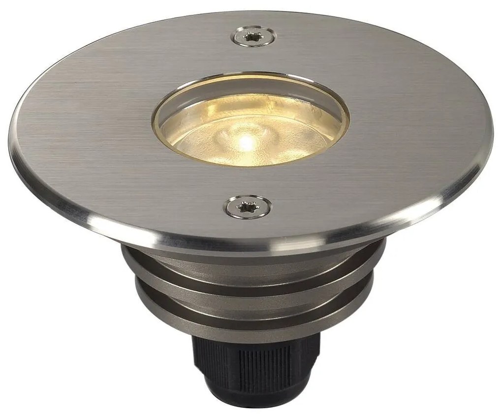LA 233500 DASAR LED LV česaná ocel 12= LED 6W IP67 3000K - BIG WHITE (SLV)