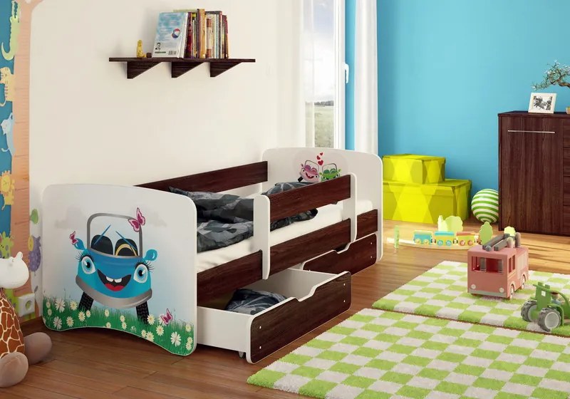 Dětská postel Nico vzor 47 160x80 cm - bílá barva zábrany