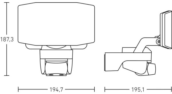 Steinel 090012 - LED Reflektor se senzorem LED/14,3W/230V 3000K IP54 antracit