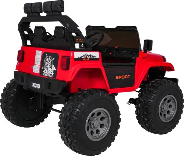 Elektrické autíčko Extreme Sport 4x4 červené