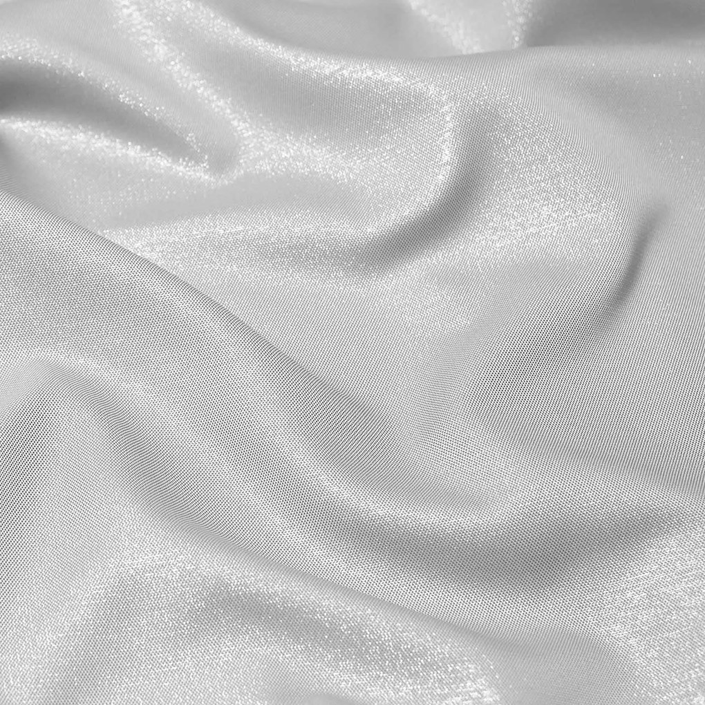 Goldea dekorační exkluzivní závěs - stříbrný se třpytkami 180x135 cm
