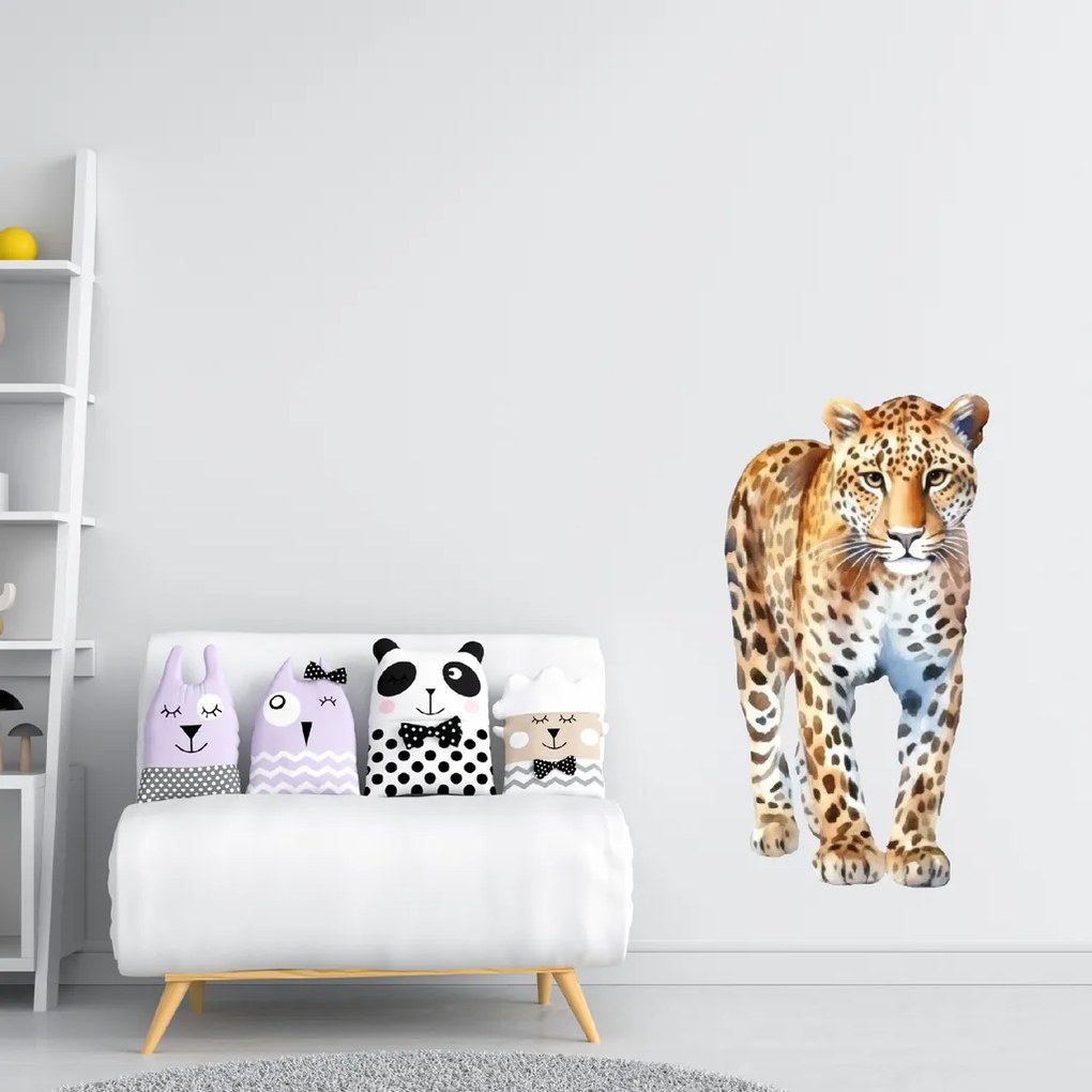 PIPPER. Textilní nálepka na zeď "Leopard"