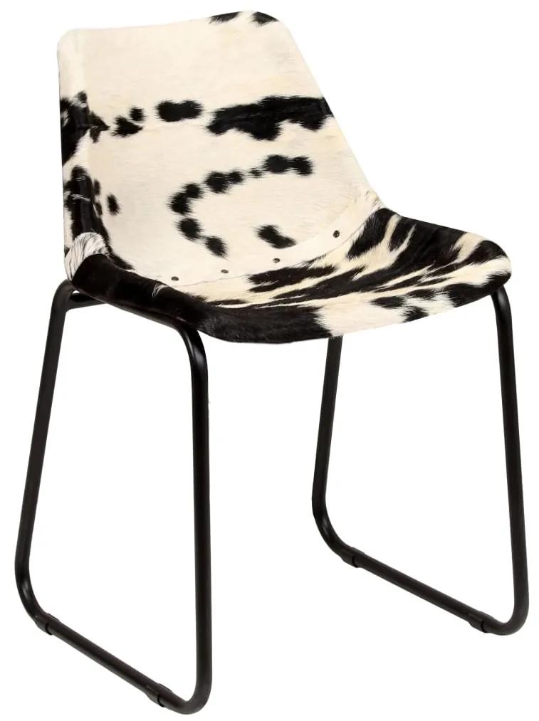Jídelní židle 4 ks z pravé kozí kůže - Default Title