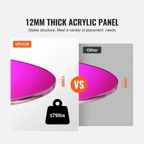 Akrylátový konferenční stolek, duhový akrylový koncový stolek, 35,1 cm