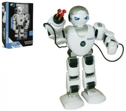 Teddies Robot RC FOBOS interaktivní chodící plast 40cm na baterie s USB